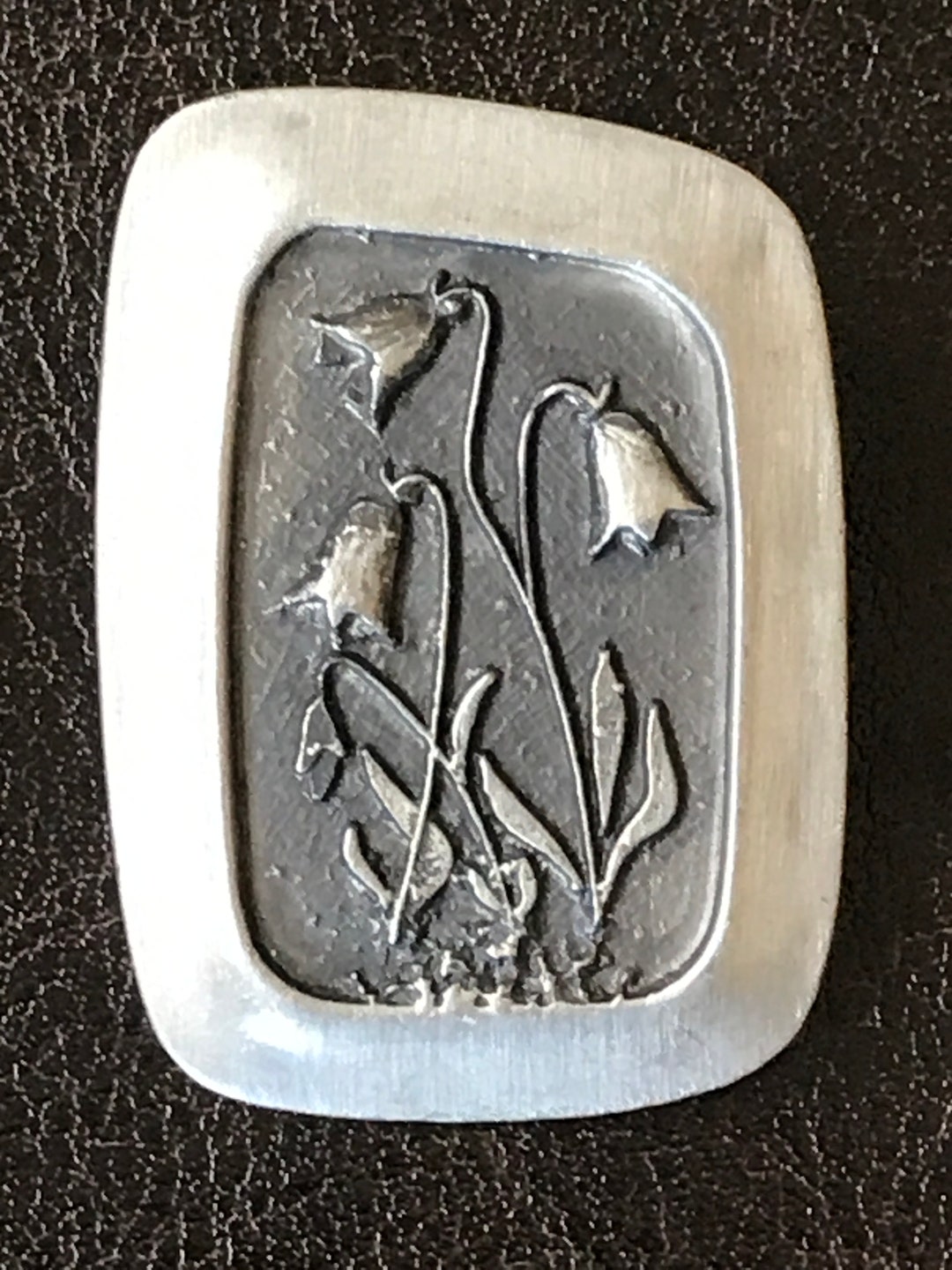 R Tenn Sweden Pewter Brooch, Vintage Handmade Swedish Pewter Brooch ...