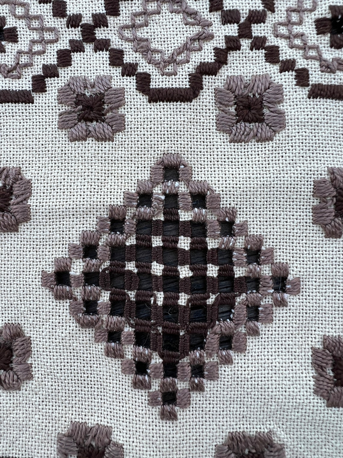 Vintage Norwegian Handmade Homemade Traditional Hardanger Embroidery ...
