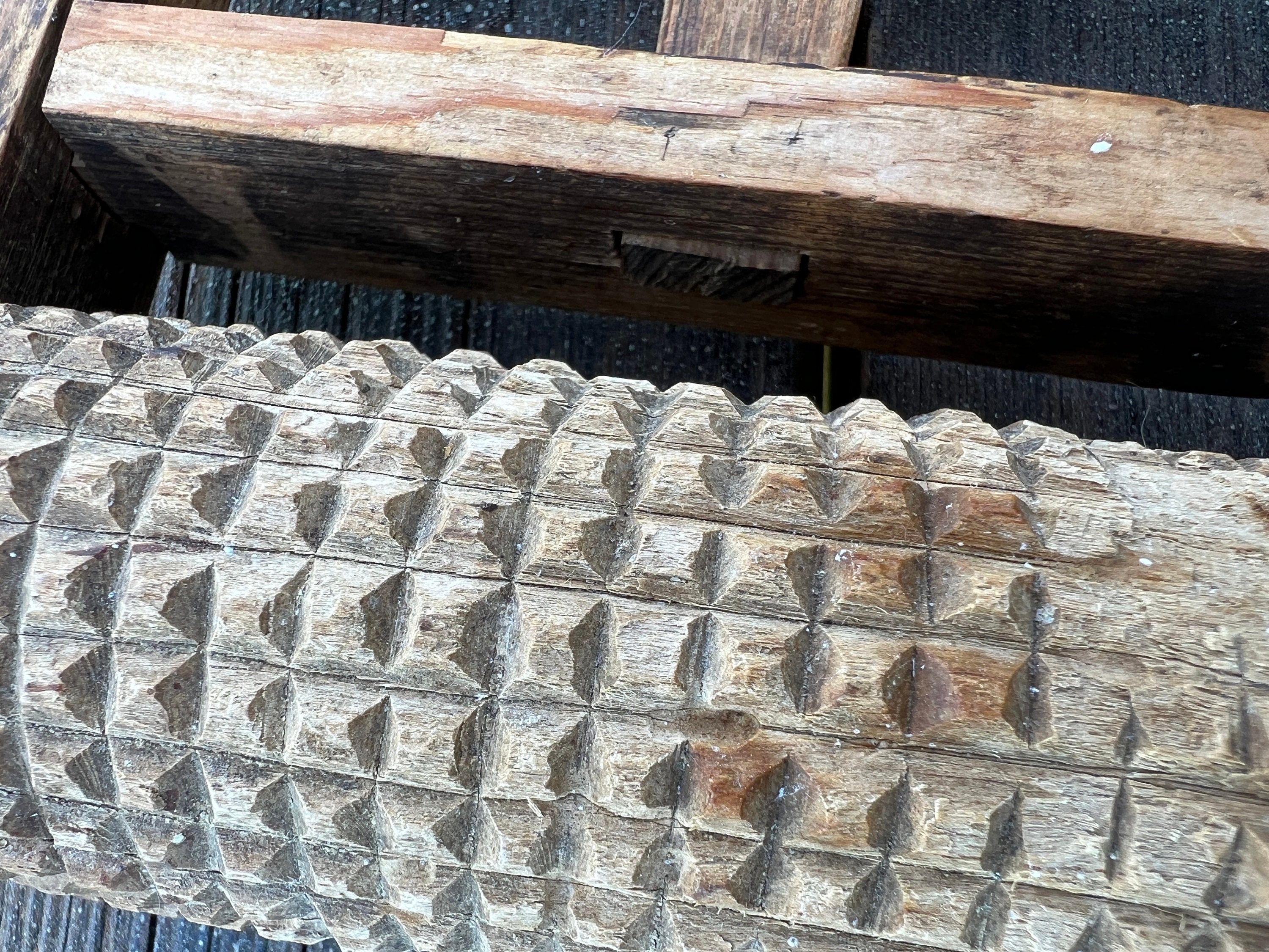 Antique 19 Century Wooden Weaving Tools, Wool Carder Tool, Weaving ...