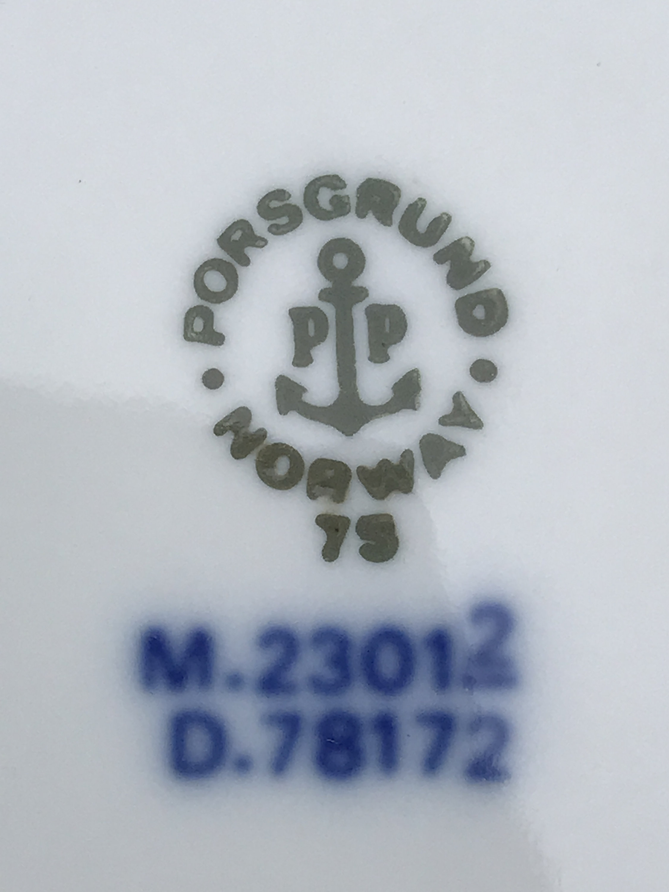 Vintage Norwegian Porsgrund Porcelain Set of Two Decorative Saucer ...