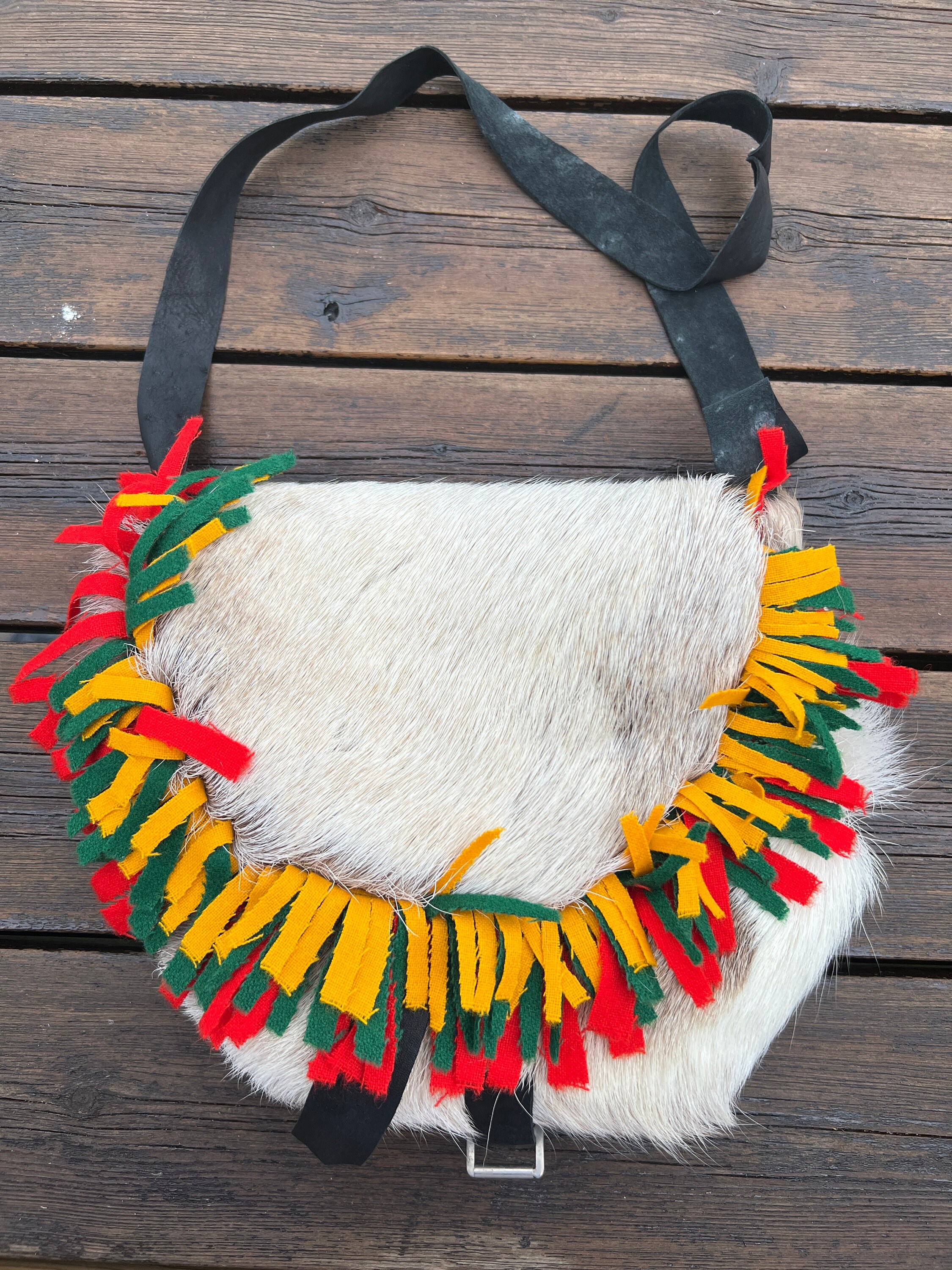 Traditional Sami People Deer Skin Bag, Handmade, Northern Scandinavian ...