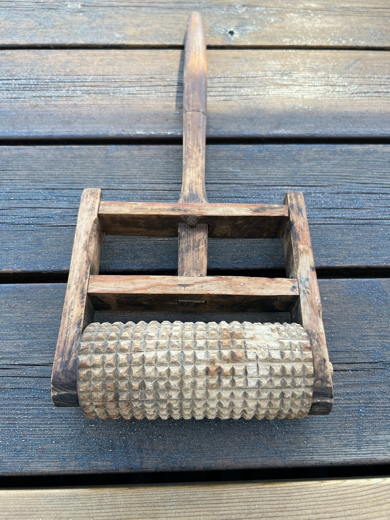 Antique 19 Century Wooden Weaving Tools, Wool Carder Tool, Weaving ...