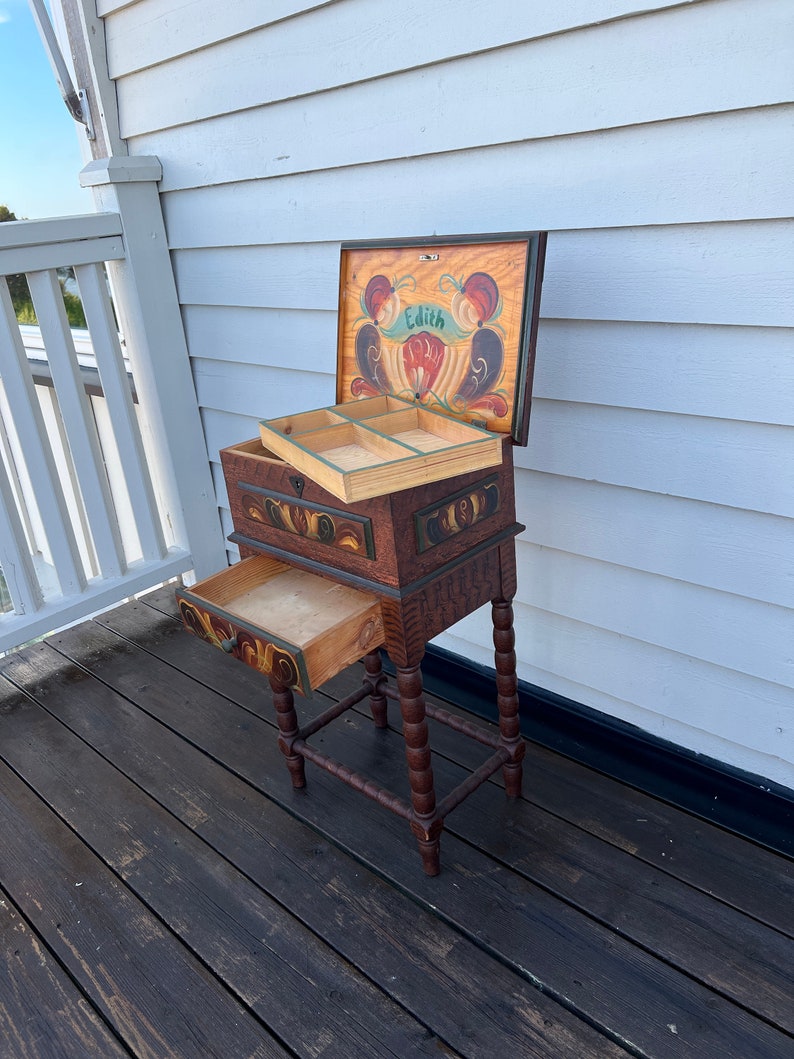 Original Swedish Handmade Sewing Chest Swedish - Etsy