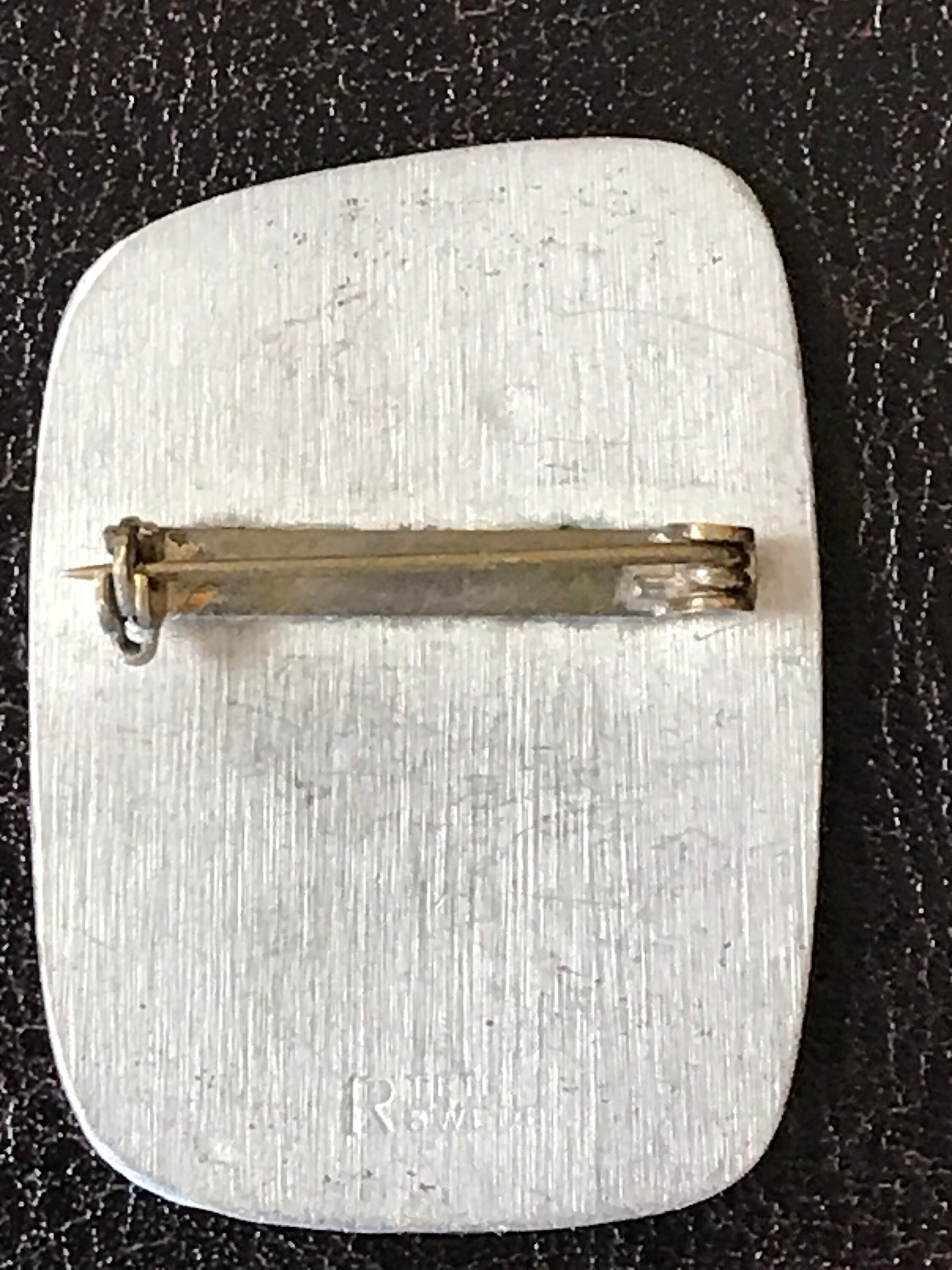 R Tenn Sweden Pewter Brooch, Vintage Handmade Swedish Pewter Brooch ...