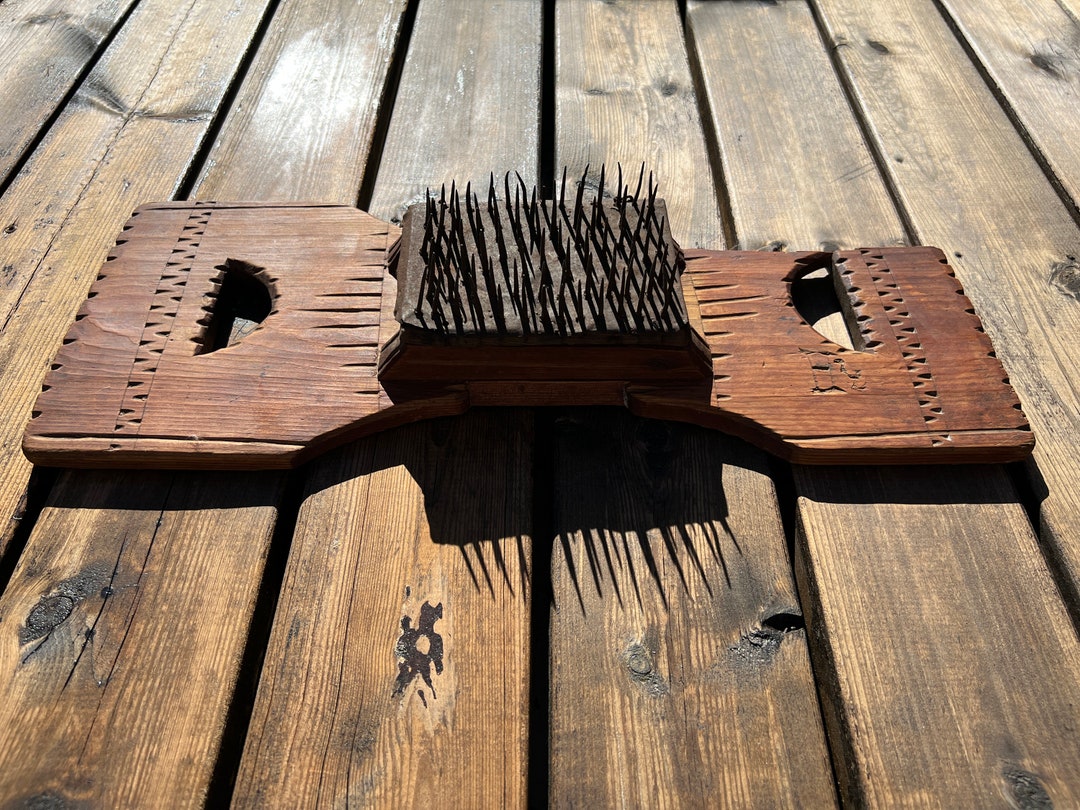 Antique 19 Century Wooden Wool Carder Board Singed, Telemark Norway - Etsy