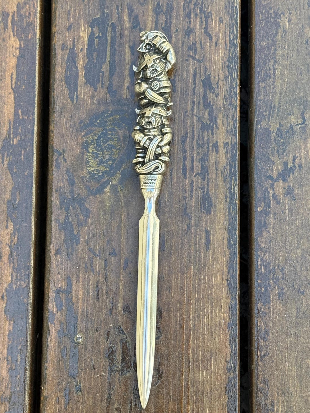 Vintage Rare Tinn-per Viking Collection Letter Opener, Viking Warriors ...