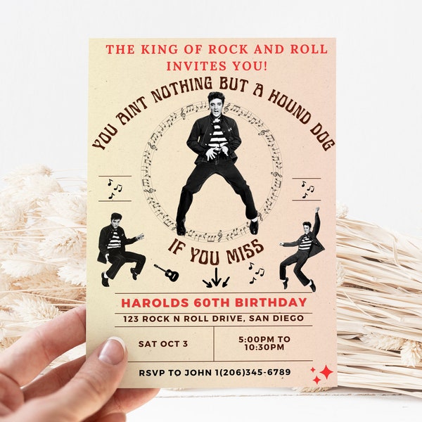 Elvis Birthday Party - Etsy