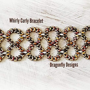 Tutorial for Whirly Curly Bracelet, Pattern, Pdf - Etsy