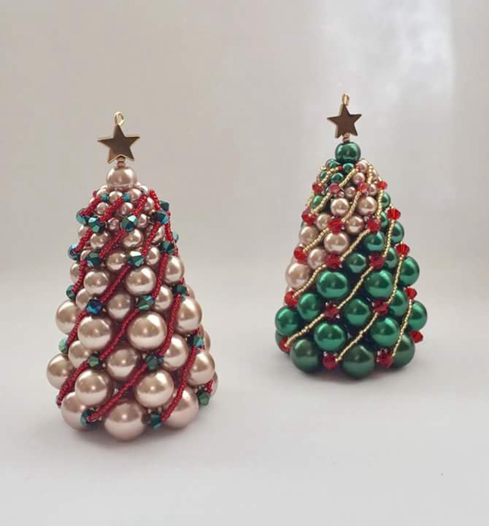 Christmas Tree Decoration Pattern, PDF Tutorial, Pearls, Beads - Etsy