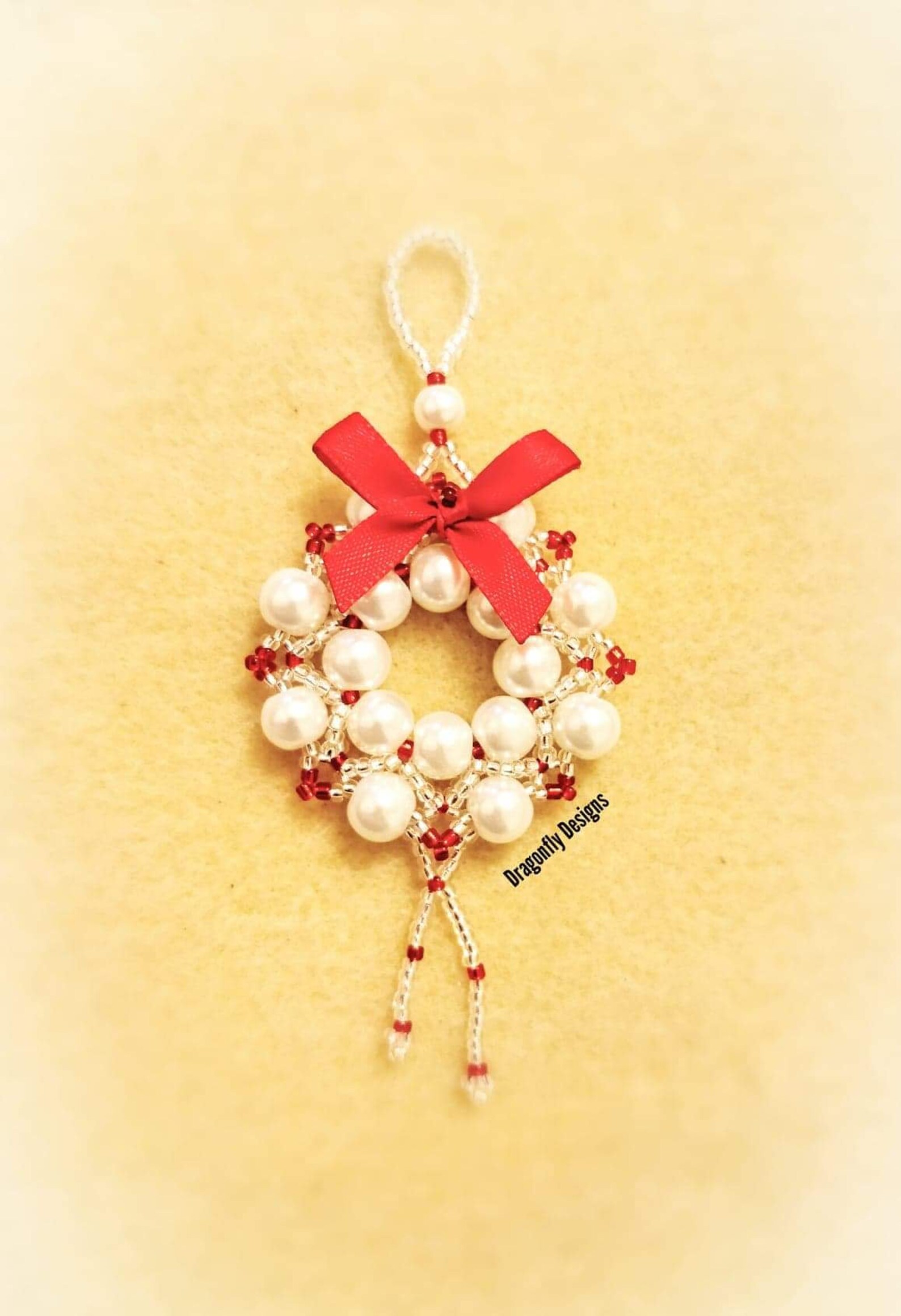 Easy Beaded Christmas Decoration Collection, Wreath, Seed Beads, Bead ...