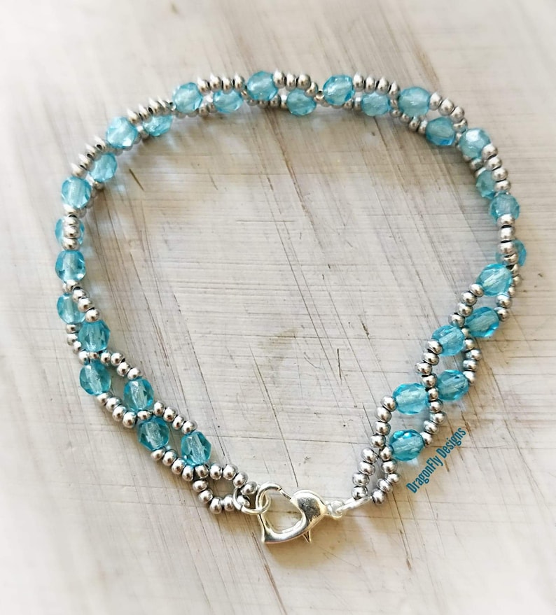 Twisted Path Bracelet, Tutorial, Pattern, Seed Beads, Fire Polish ...