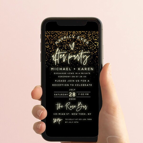 Wedding After Party Digital Invite - Etsy