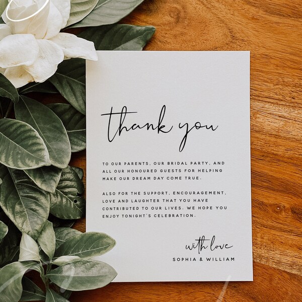 Modern Thank You - Etsy