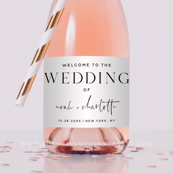 Wine Label Canva Template - Etsy