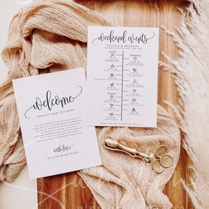 Wedding Weekend Timeline Template Rustic Wedding Timeline DIY Weekend ...