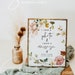 Snap a Photo Leave a Message Sign Template, Garden Flowers Wedding Sign ...