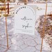 Minimalist Wedding Arch Welcome Sign Template, Modern Welcome Sign ...