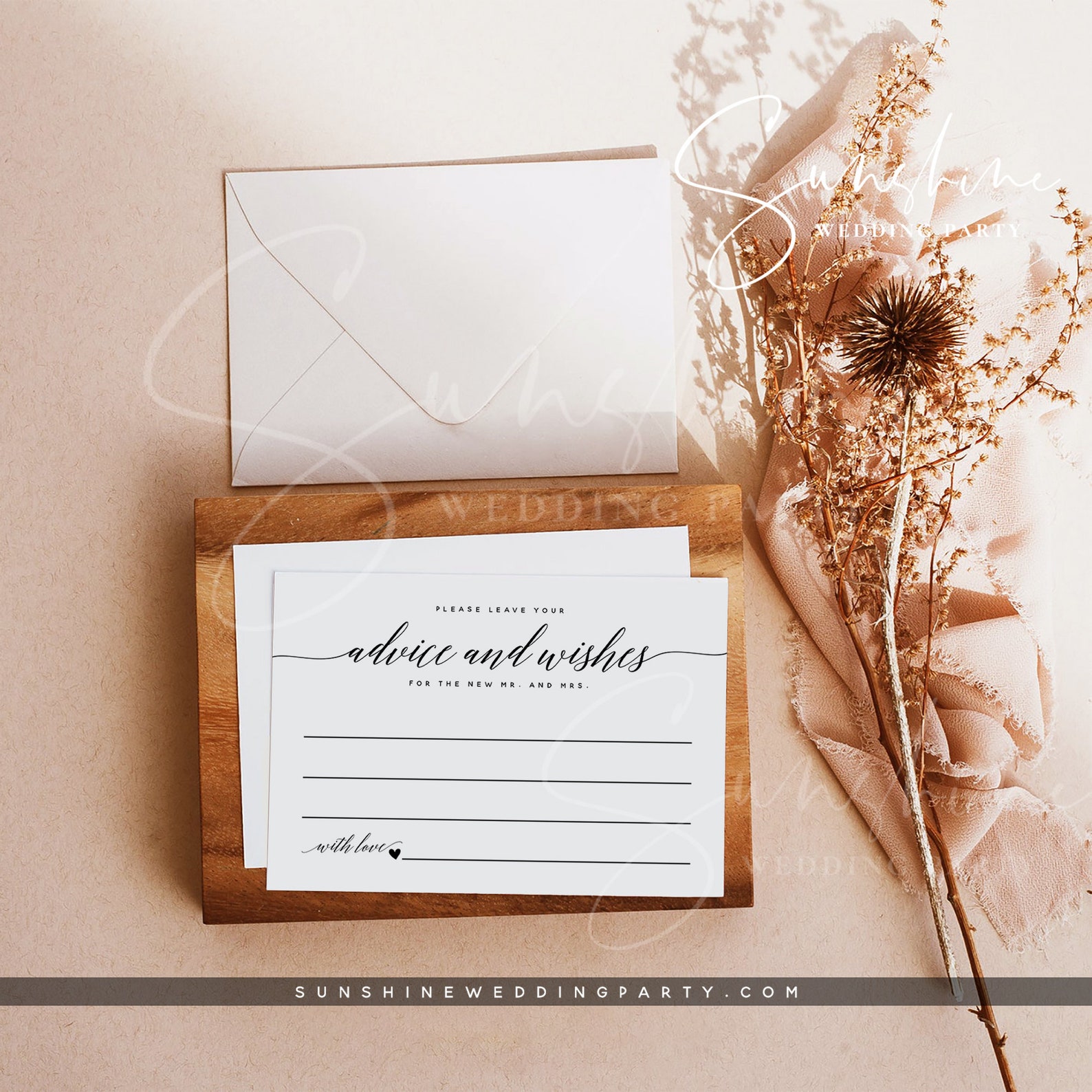 Wedding Advice Card Template Printable Anniversary Advice for - Etsy