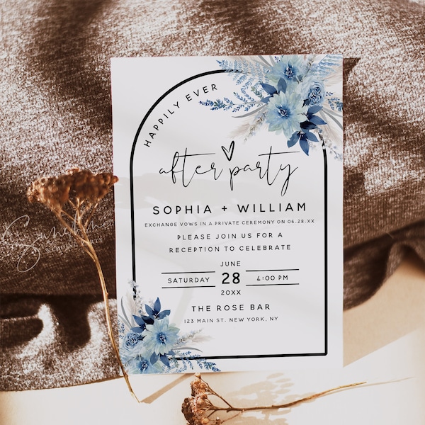 Dusty Blue Wedding Invitations - Etsy
