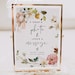 Snap a Photo Leave a Message Sign Template, Garden Flowers Wedding Sign ...
