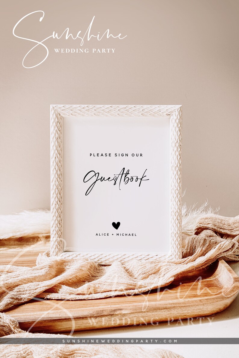 Please Sign Our Guestbook Sign Printable Sign Our Guestbook - Etsy