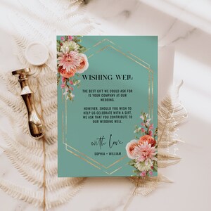 Coral and Green Wedding Invitation Bundle, Wedding Invitation Kit ...