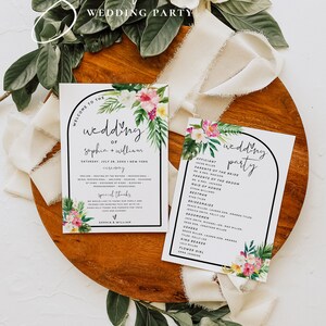 Hawaiian Beach Wedding Program Template, Wedding Ceremony Program ...