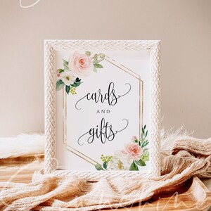 Cards and Gift Sign Wedding Cards and Gift Sign Printable Editable ...