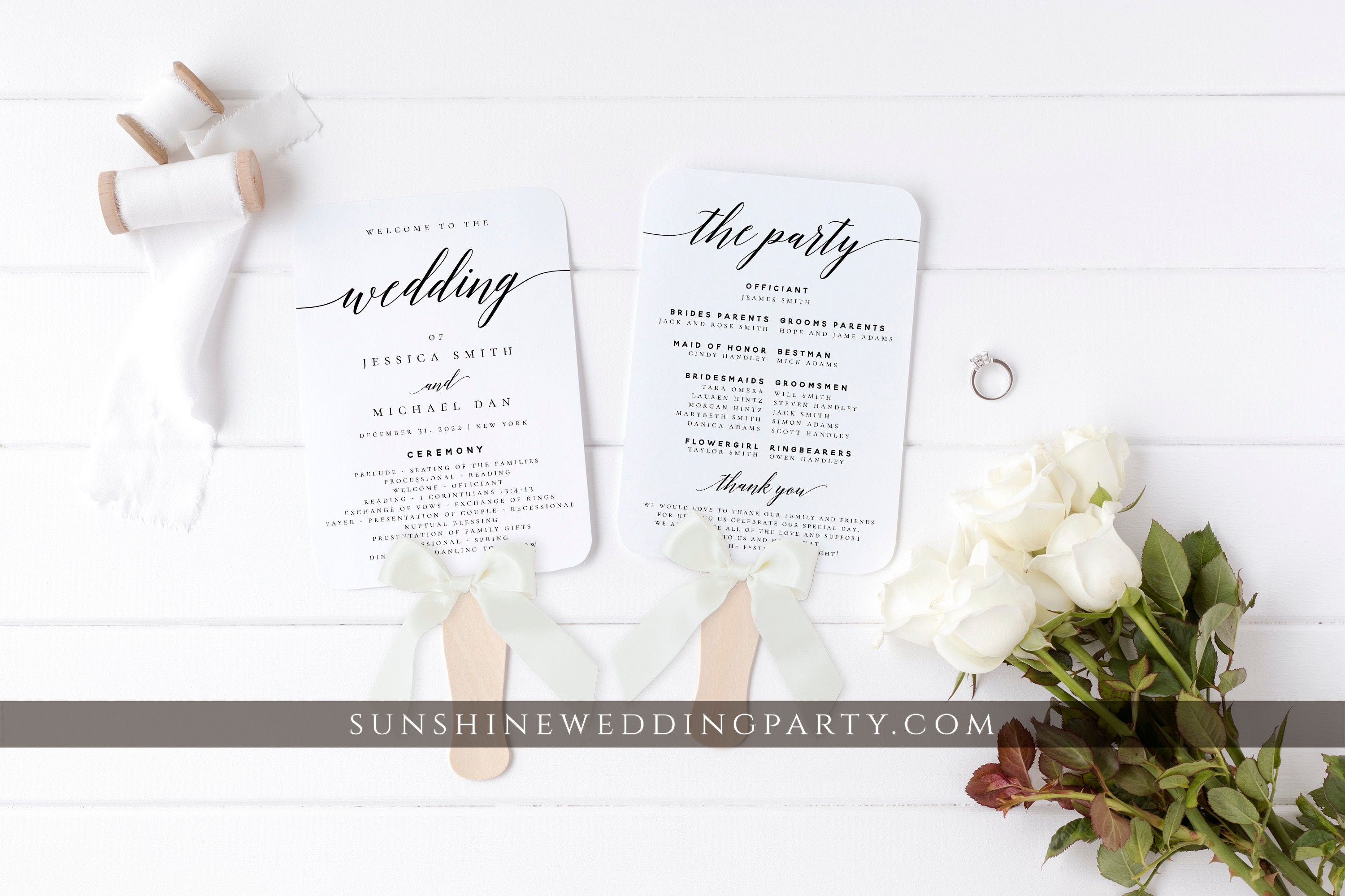 Wedding Program Template Ceremony Program Template INSTANT | Etsy