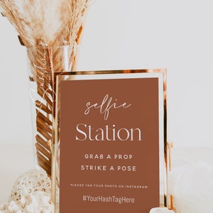 Terracotta Selfie Station Sign Template, Bohemian Wedding, Selfie ...