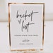 Bucket List Sign Template, Minimalist Wedding Sign, Printable Bucket ...