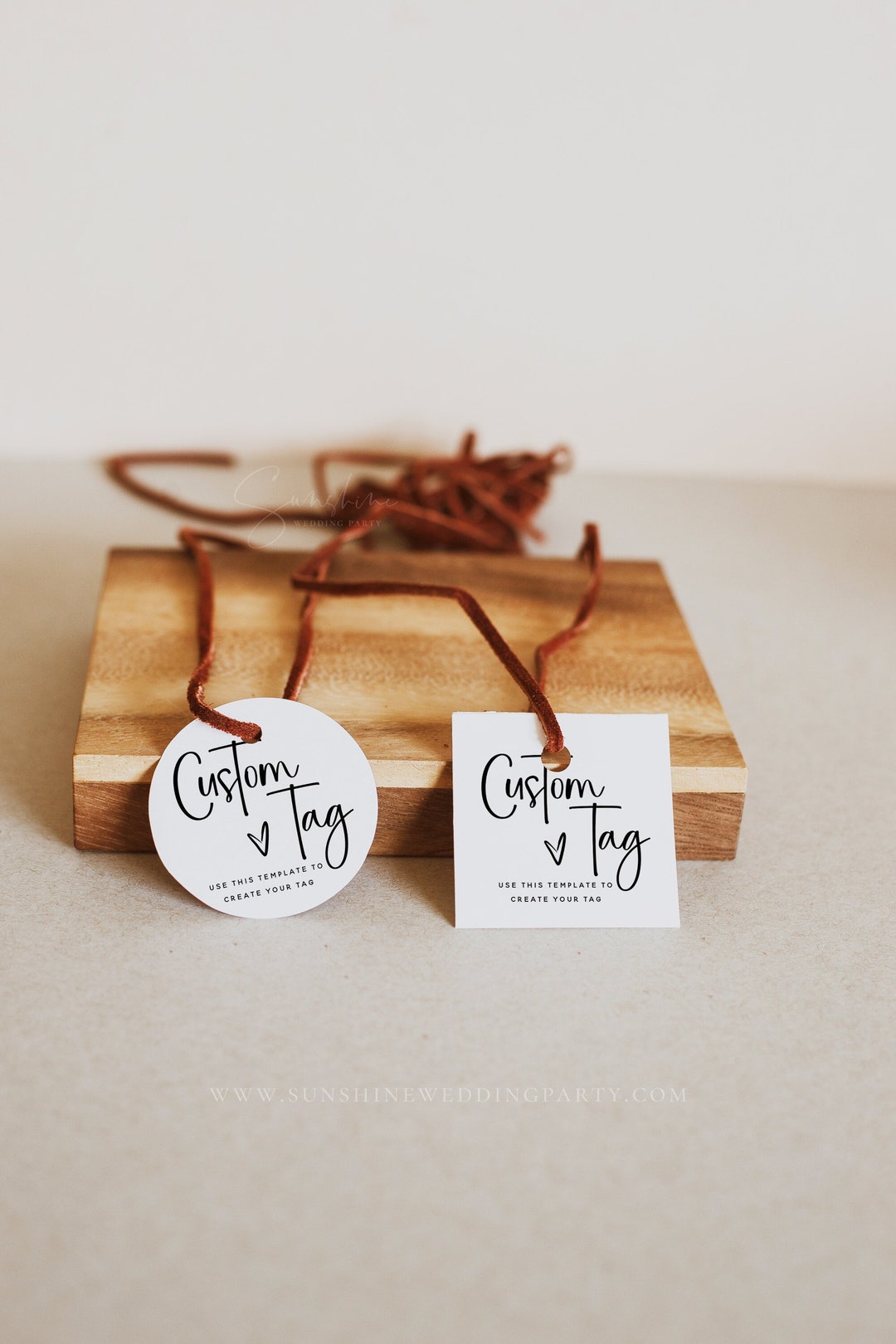 Editable Custom Tag Template Minimalist Tag Wedding Tag - Etsy