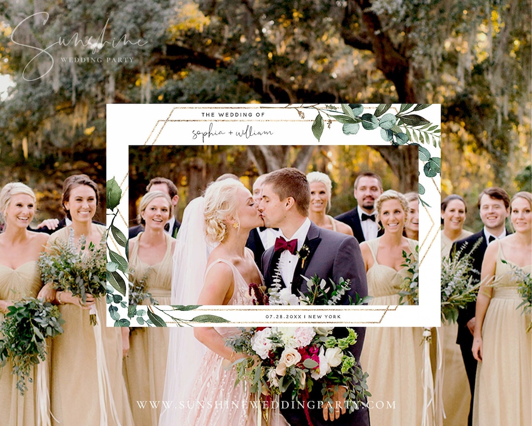 Photo Prop Frame, Photo Booth Frame, Selfie Prop Frame, Eucalyptus ...