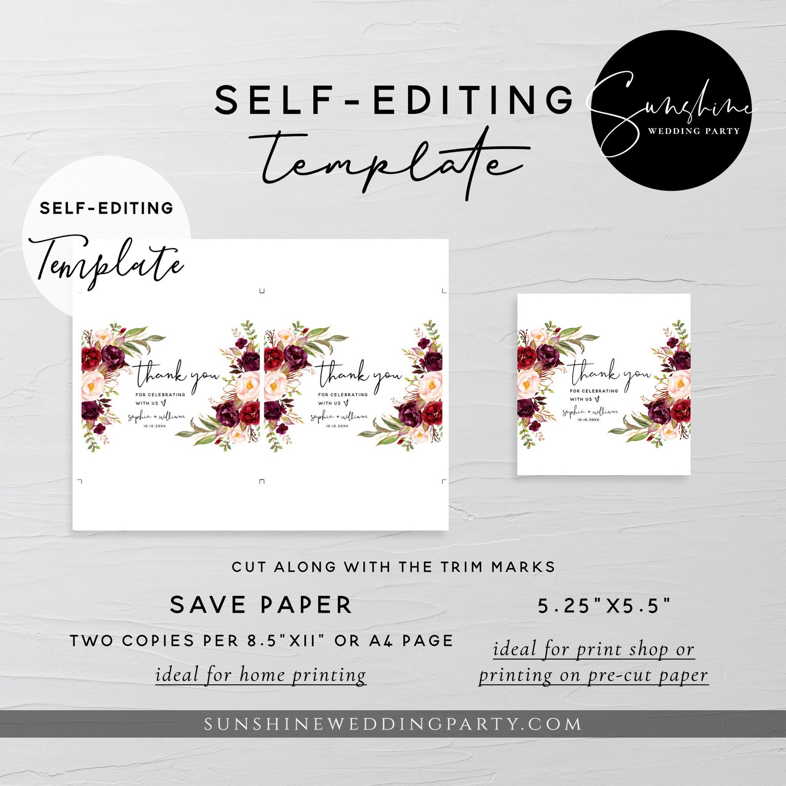 Marsala Chocolate Bar Wrapper Template for Wedding Bridal - Etsy