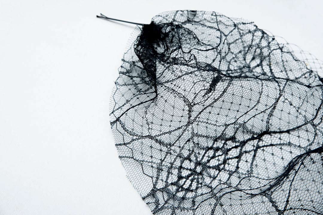 Spider Web Veil Black Spider Web Veil Spider Web Lace Veil - Etsy Canada