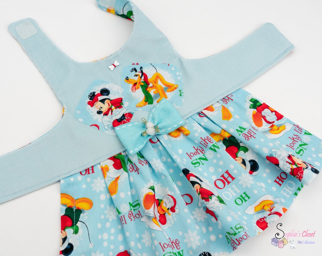 Disney Christmas Dog Dress Small Holiday Pet Clothes - Etsy