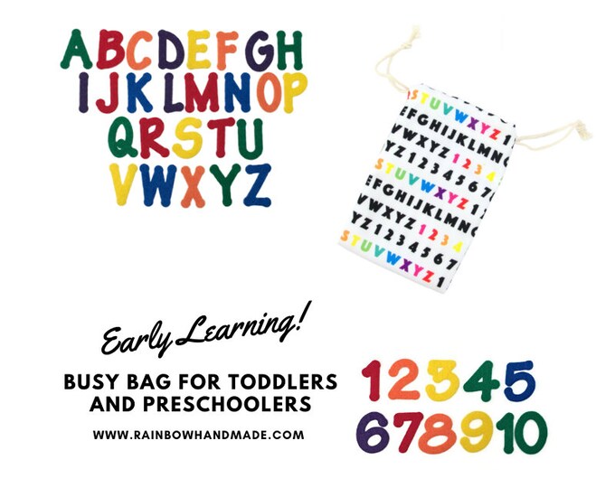 Busy Bag for Toddlers & Preschool Felt Alphabet Letters - Etsy