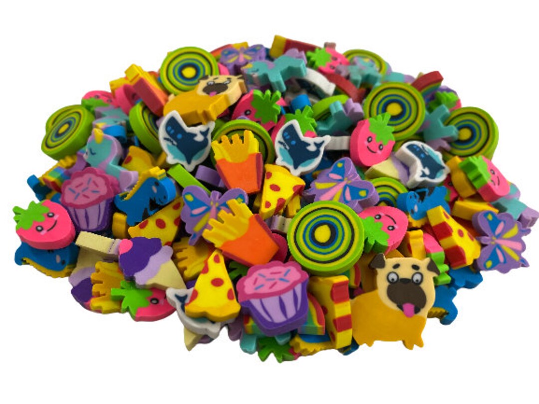Assorted Mini Erasers for Sorting Math Counters, Sensory Box-bins, I ...