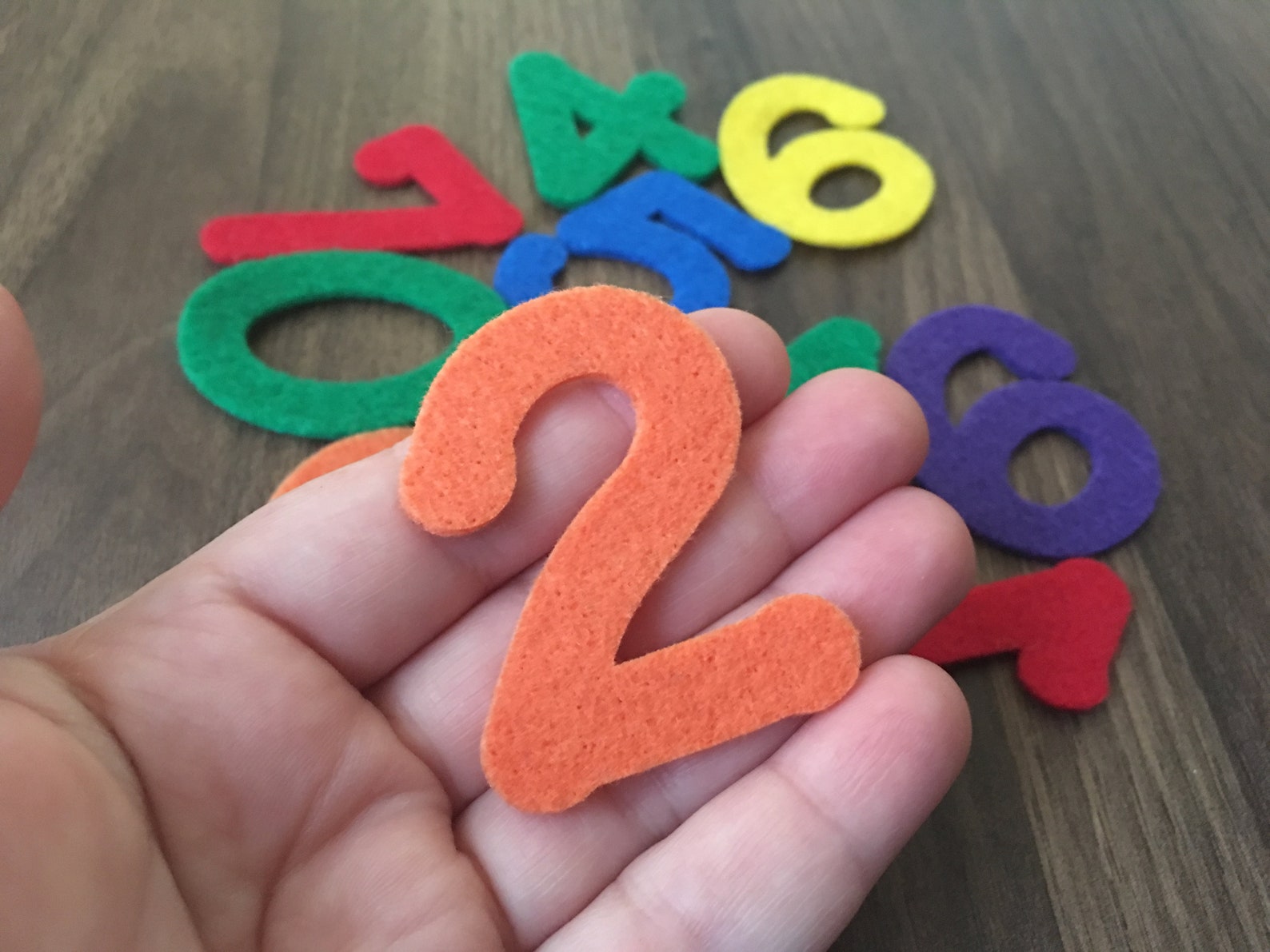 Felt Numbers Multicolor 2 inch Price is for Each Number | Etsy