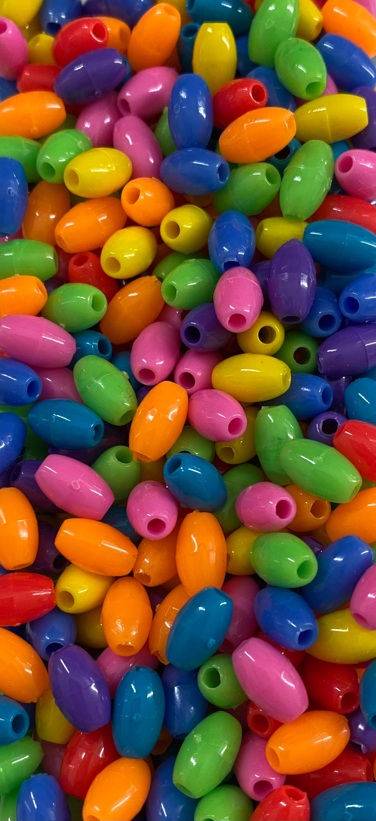 Rainbow Oat Bead Mix Oval Oat Rice Craft Beads 9mm Mini - Etsy