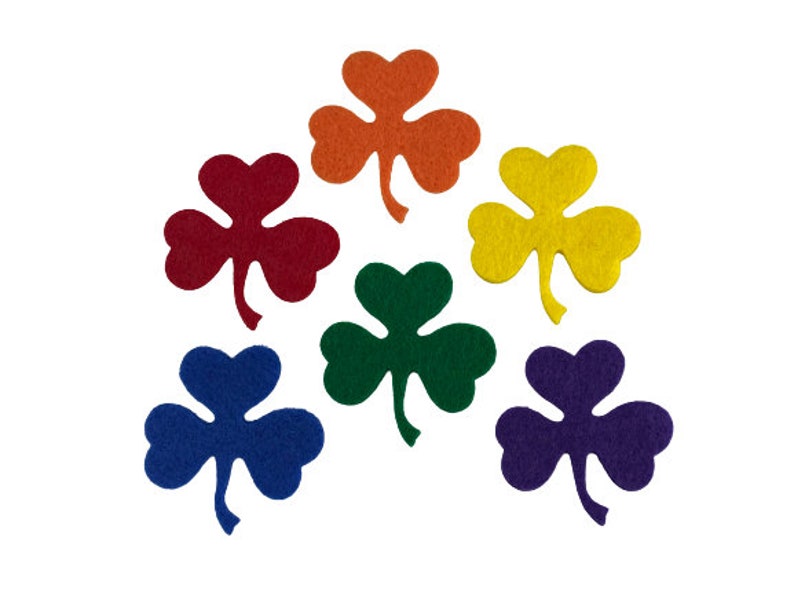 Felt Shamrocks for Crafts St. Patrick's Day Decor for - Etsy