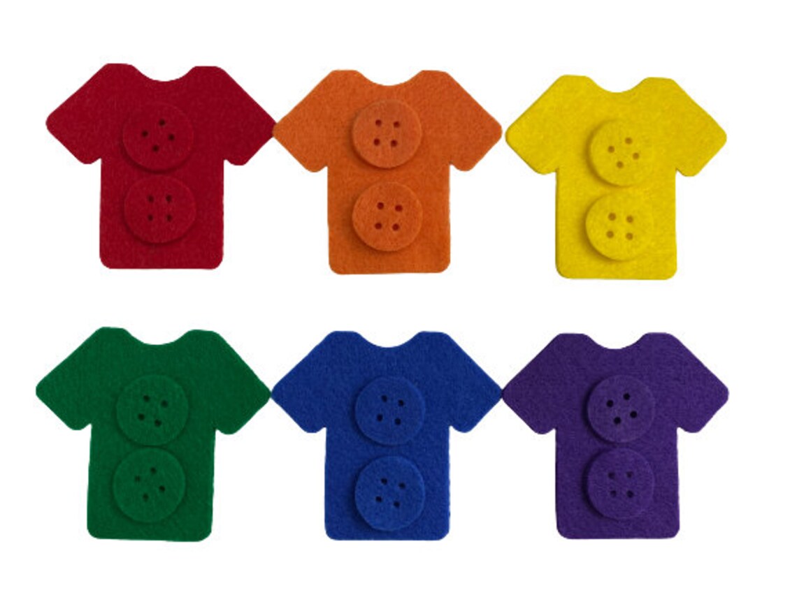 Preschool Button Sorting Activity Color Matching Game for | Etsy