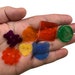 Mixed Translucent Buttons, Assortment of Multicolor Transparent Shaped ...