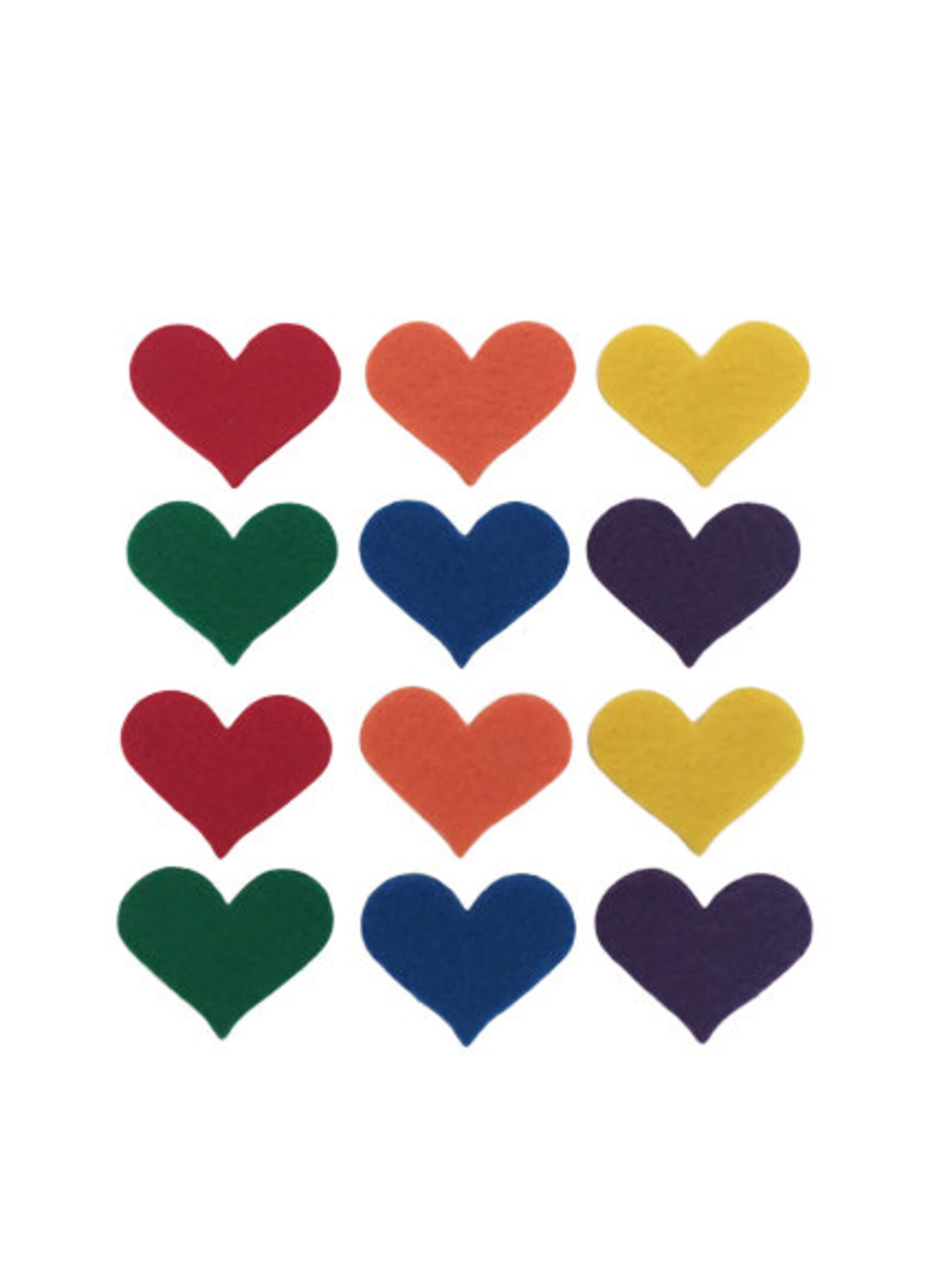 Felt Hearts Multicolor 1.25 Inch Perfect for Valentine Kids - Etsy