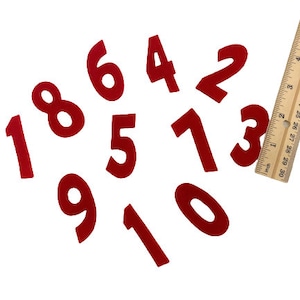 Felt Number Set, 1 10, 2 Inch, Felt Board Numbers, Numerals for Kids ...
