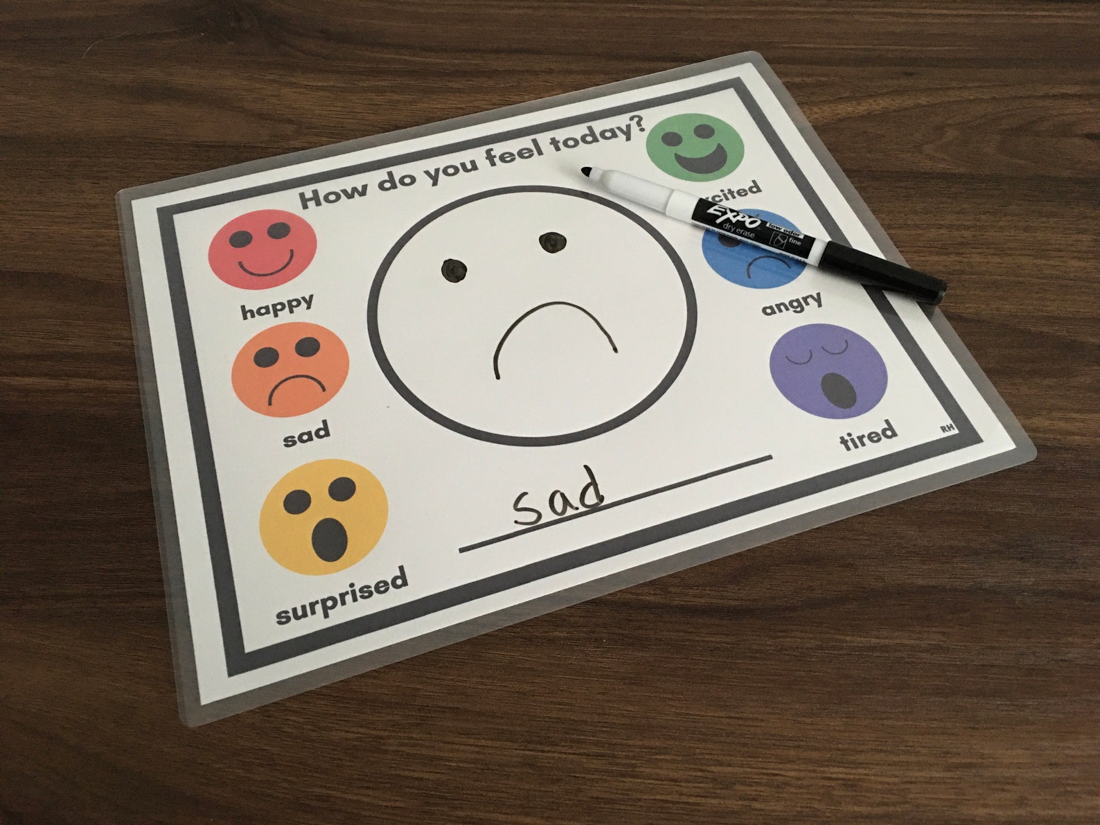 How Do You Feel Today Emotions Feelings Activity Preschool - Etsy