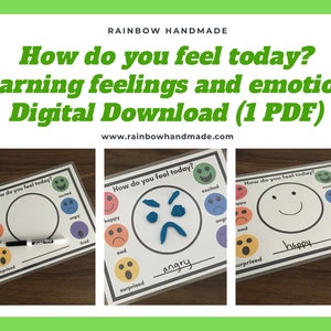 How Do You Feel Today Emotions Feelings Activity, Preschool Printable ...