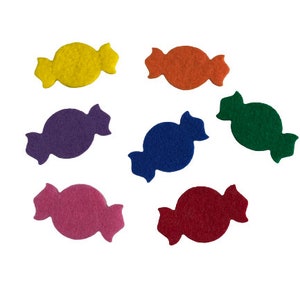 Felt Candy Shapes Colorful Candy Classroom Decor Halloween - Etsy