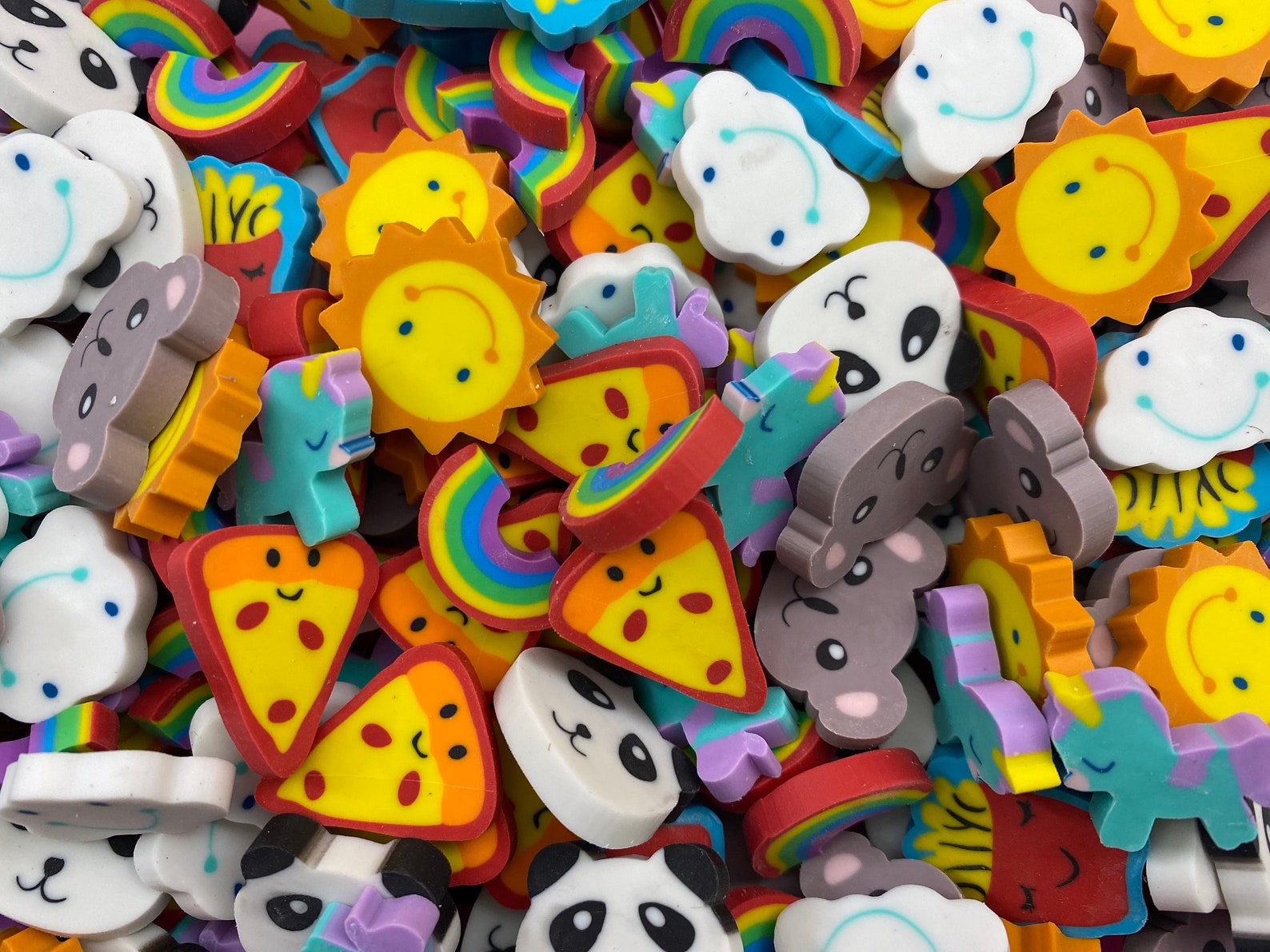 Mixed Mini Erasers for Kids Classroom Reward Erasers Back to | Etsy