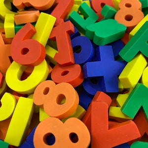 Mini Number Erasers for Kids Preschool Learning Number Toy - Etsy